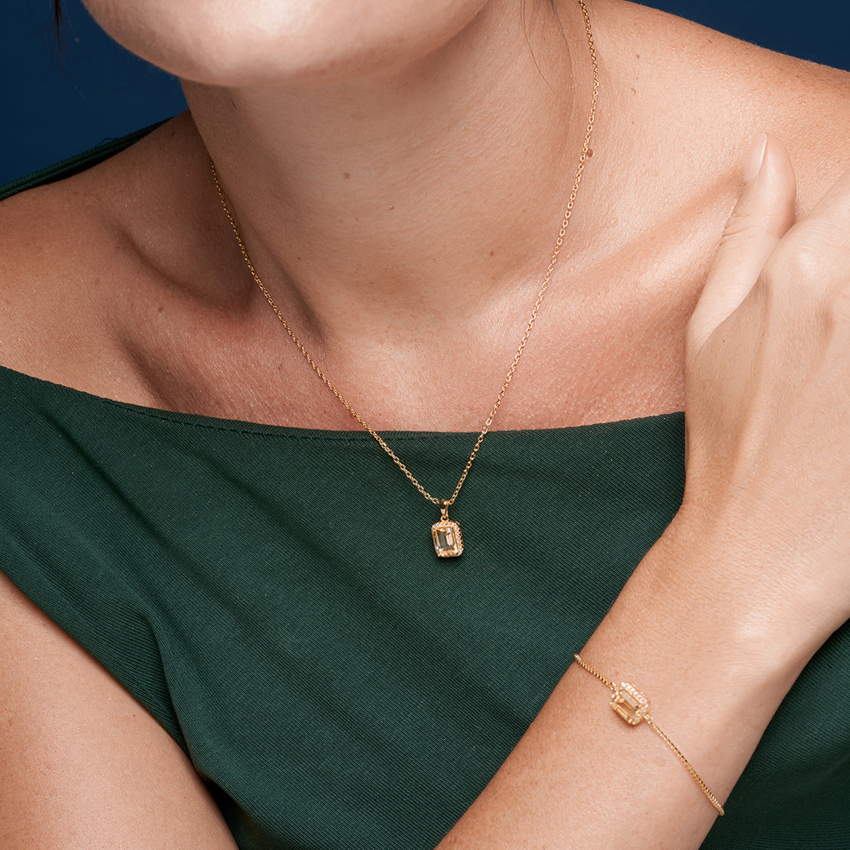 Doting Dews Elowen Bracelet - Citrine