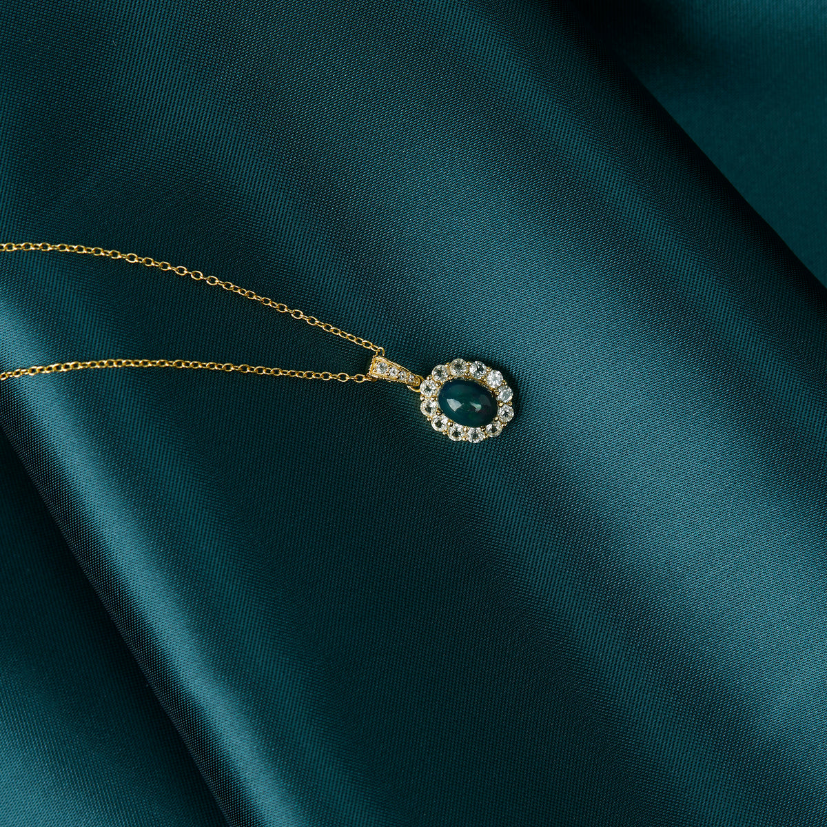 Doting Dews Cetus Pendant - Black Opal